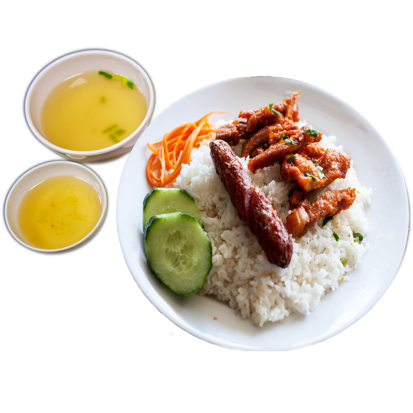 R3. Pork Chop & Sausage on Rice – Pho Kitchen