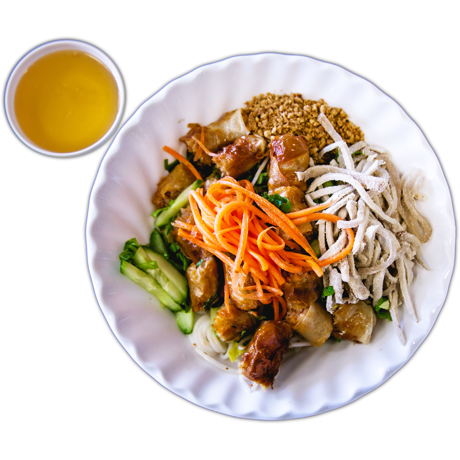 S2. Spring Roll & Shredded Pork Noodle Salad – Pho Kitchen